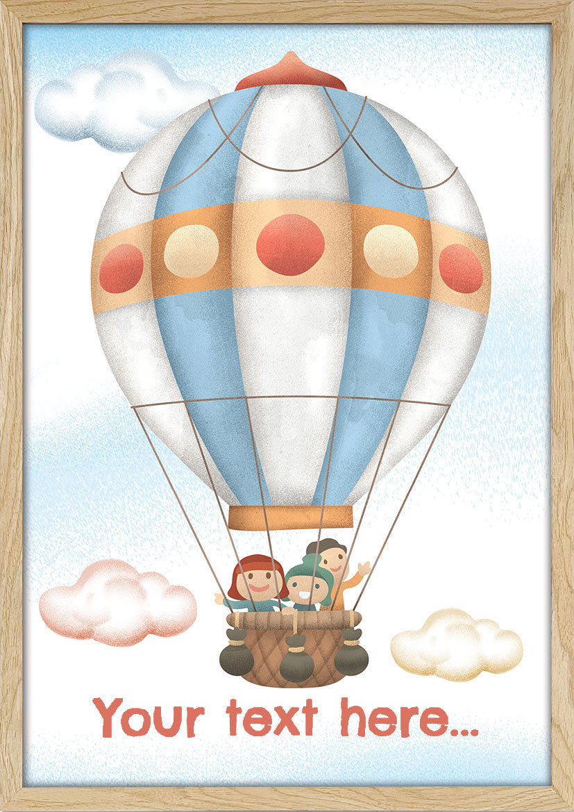 Hot Air Balloon - Kids Posters – Kids Posters Australia