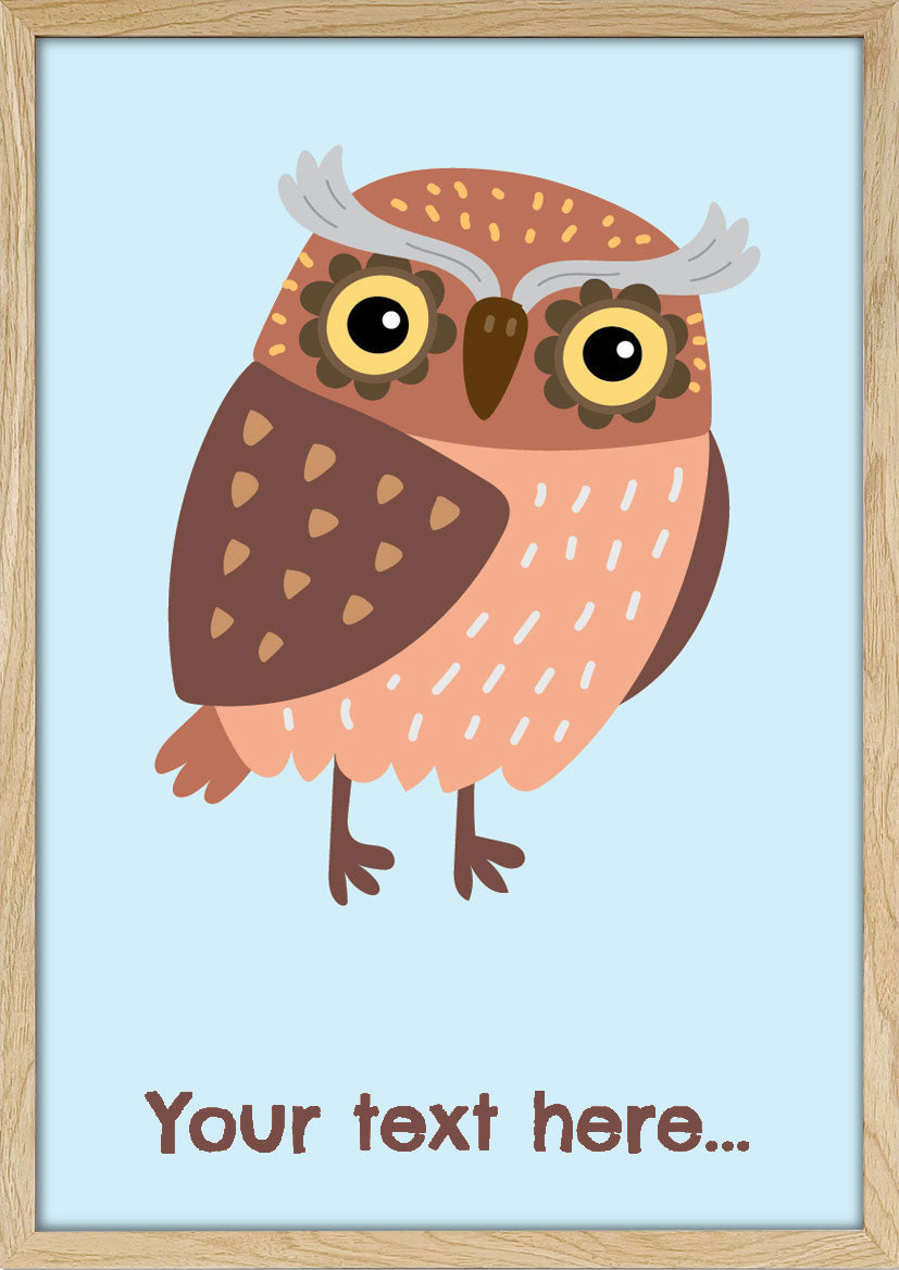 Wise Owl - Kids Poster – Kids Posters Australia