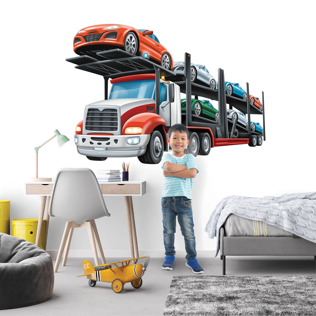 Car Carrier Mega Wall Decal – Kids Posters Australia
