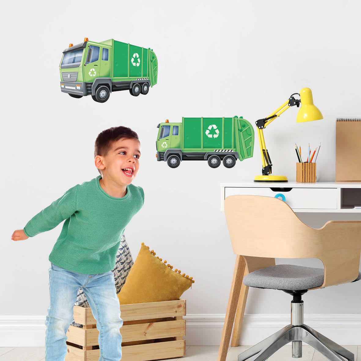 Garbage Trucks Large Wall Decals – Kids Posters Australia