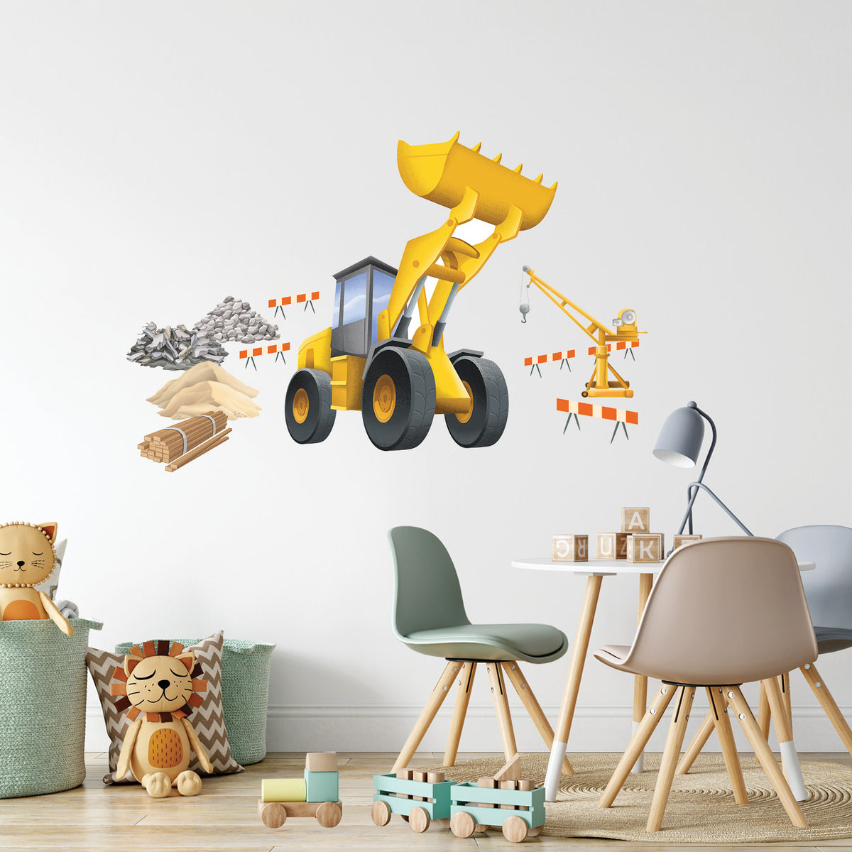 Supersize Fabric Wall Stickers - Front End Loader Sheet No.7 – Kids ...
