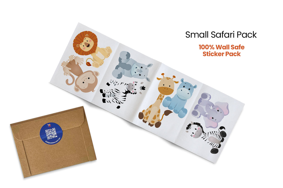 Super Saver Sticker Packs - African Safari – Kids Posters Australia