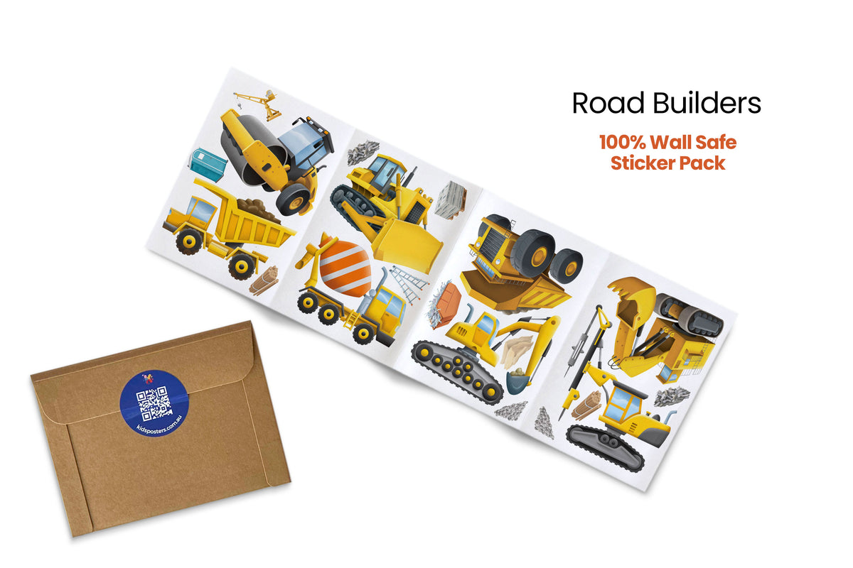 Super Saver Sticker Packs - Trucks – Kids Posters Australia