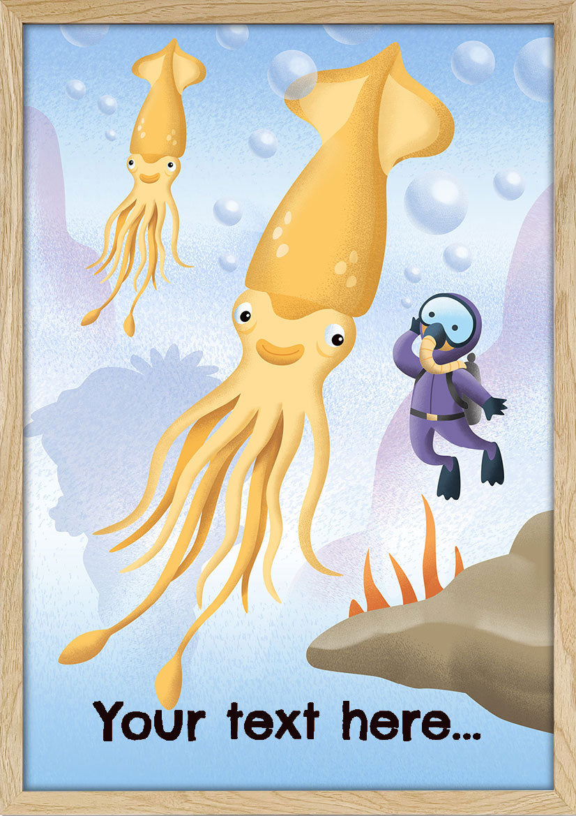 Squid - Kids Posters – Kids Posters Australia