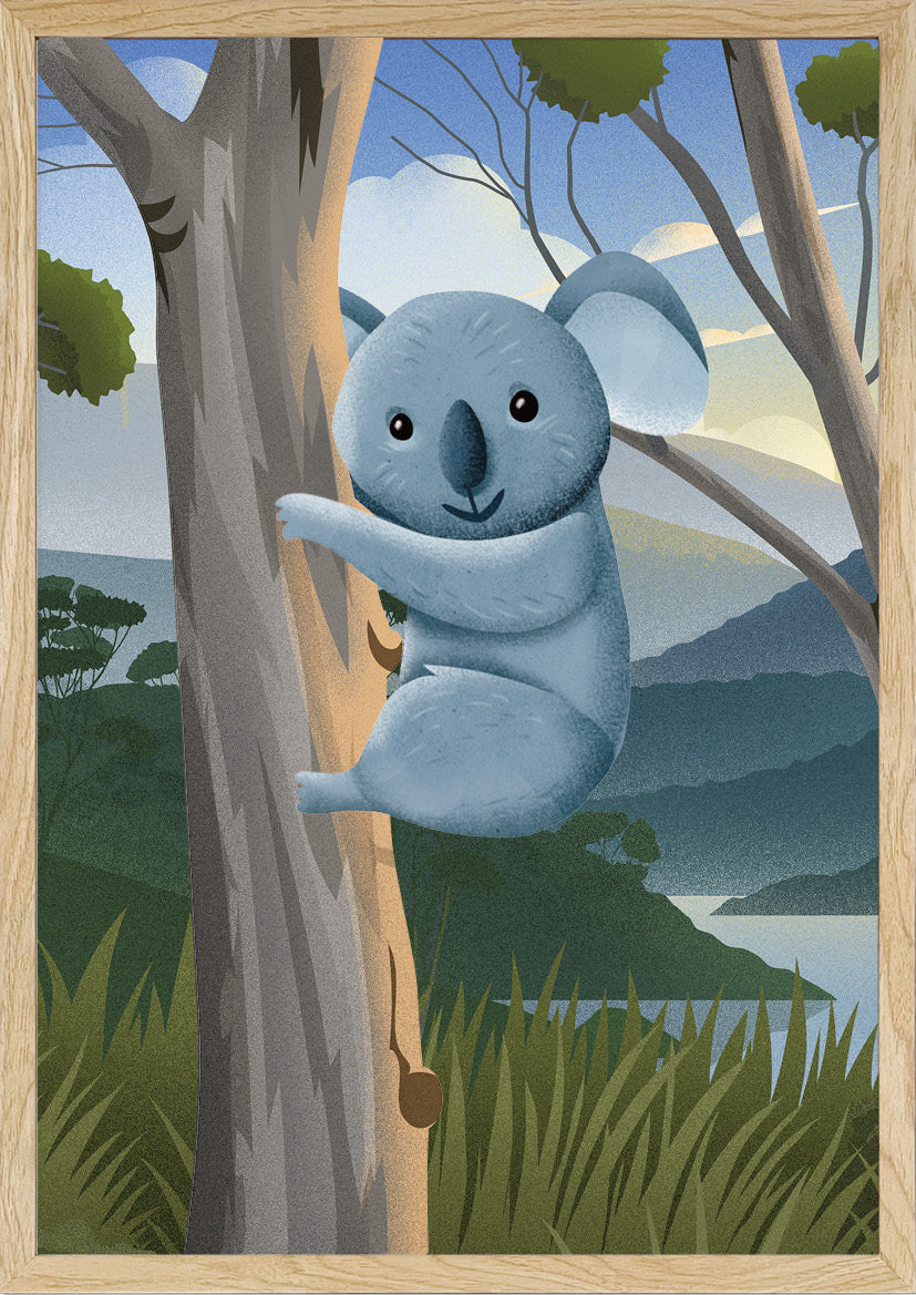 Koala - Scene - Kids Posters – Kids Posters Australia