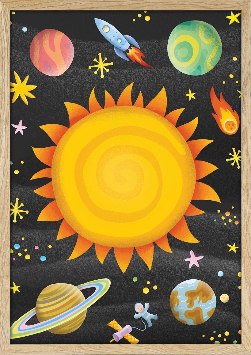 Sun Dark - Kids Poster – Kids Posters Australia